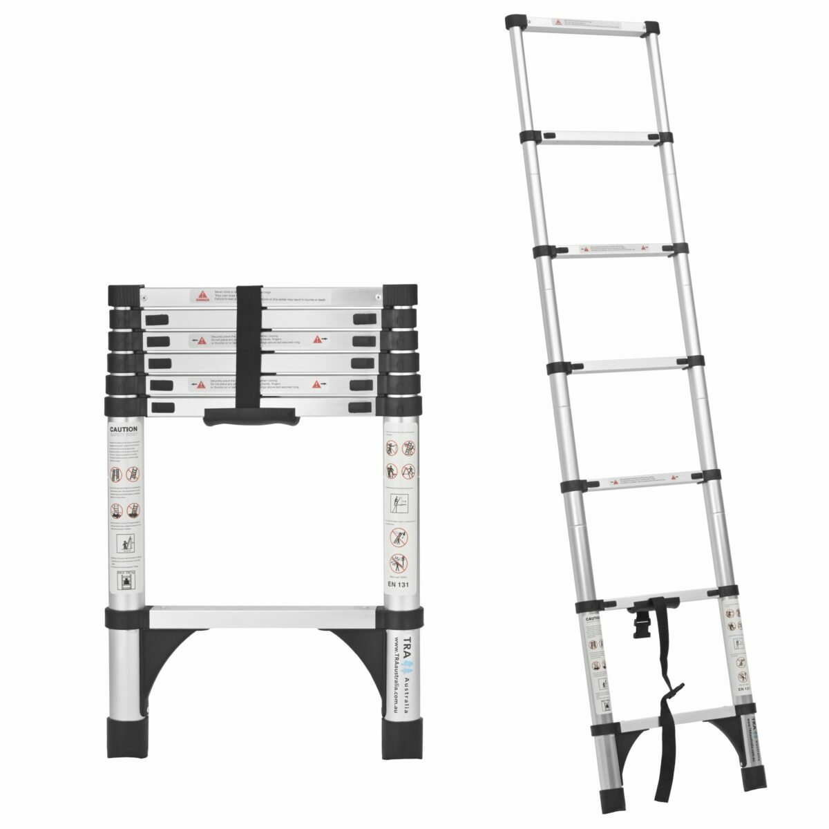 2.0m Portable telescopic ladder with carry bag – TRA Australia
