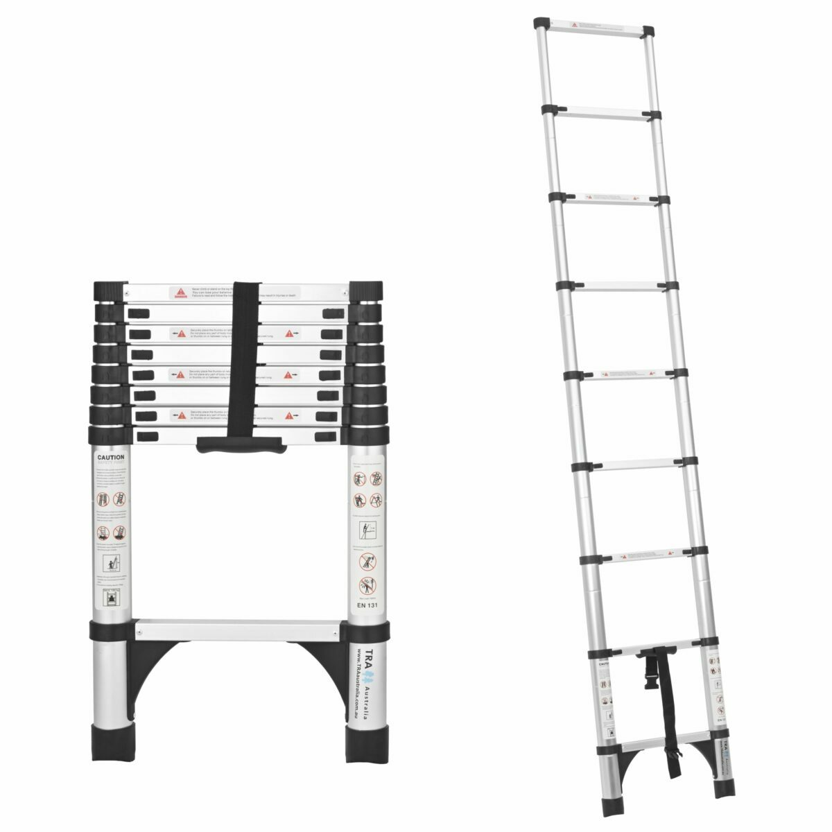2.6m Portable telescopic ladder with carry bag – TRA Australia