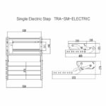 Single 12v Electric Caravan Step with LED Light – TRA Australia