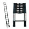 Black 3.8m portable telescopic ladder with carry bag – TRA Australia