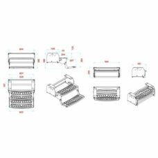 Double Black Steel Caravan Step with Aluminium Tread – TRA Australia