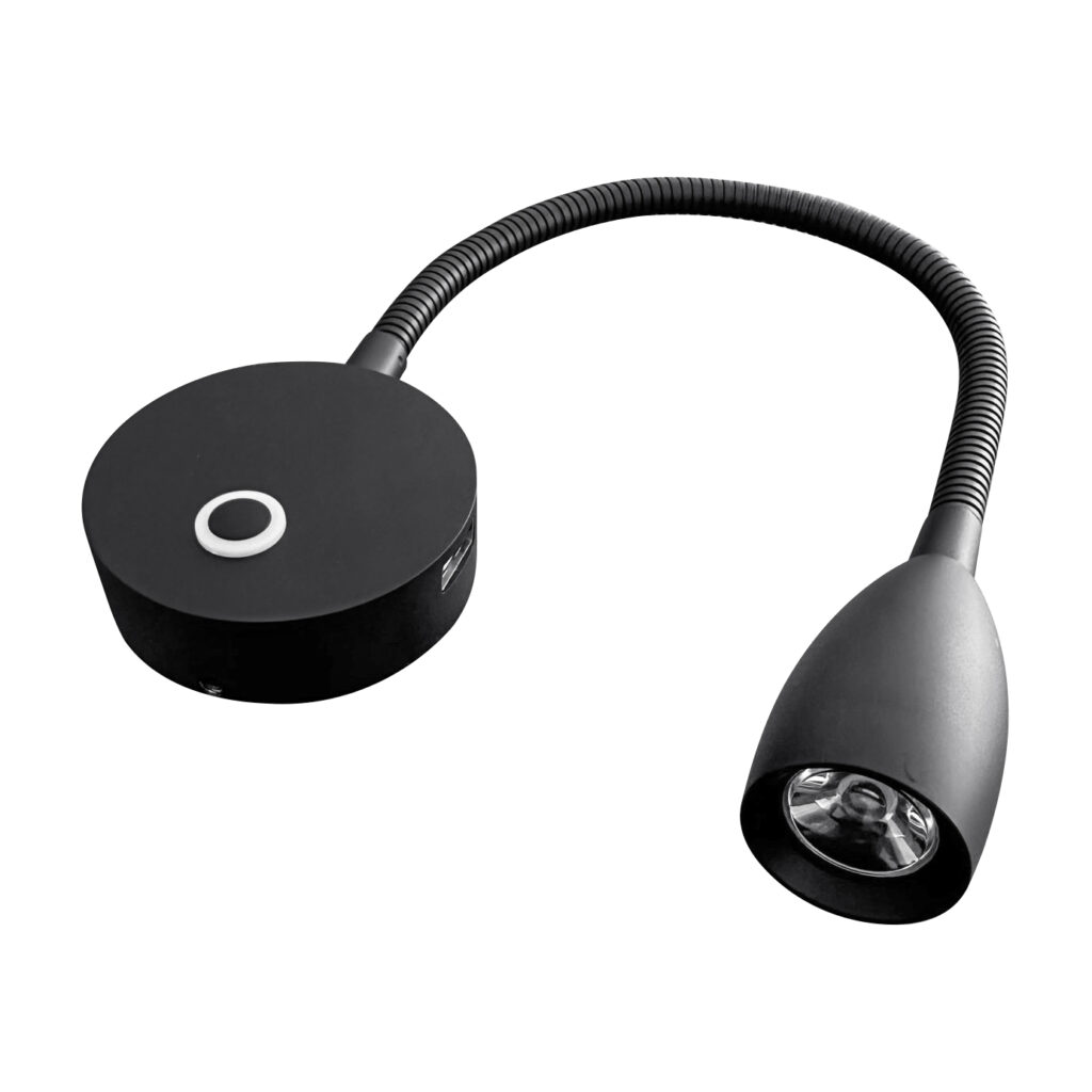 Gooseneck Reading Light with USB Charging Port – TRA Australia