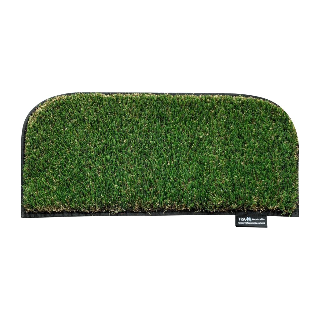 Faux Grass Entry Step Mat with Rounded Top Corners