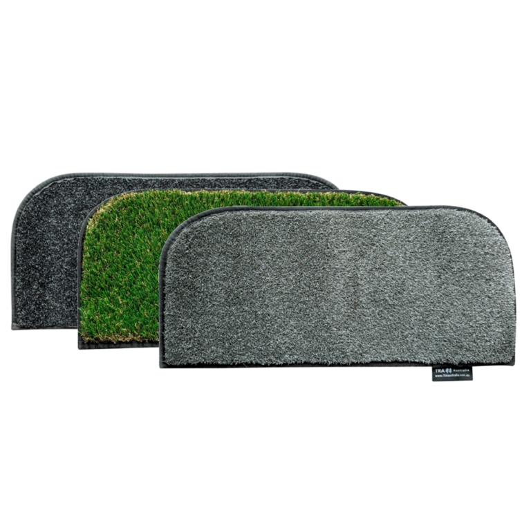 Faux Grass Entry Step Mat with Rounded Top Corners