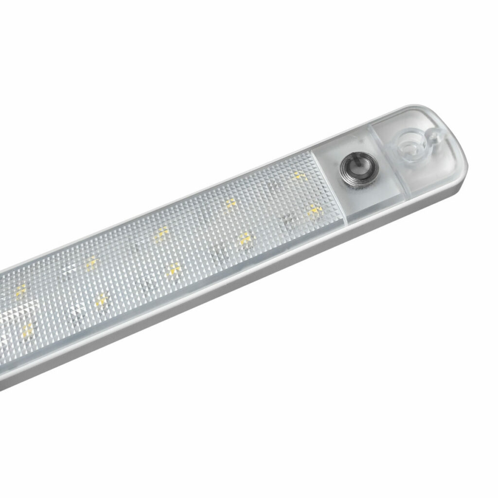 White 12–28V Interior Canopy White LED Light with Touch Switch