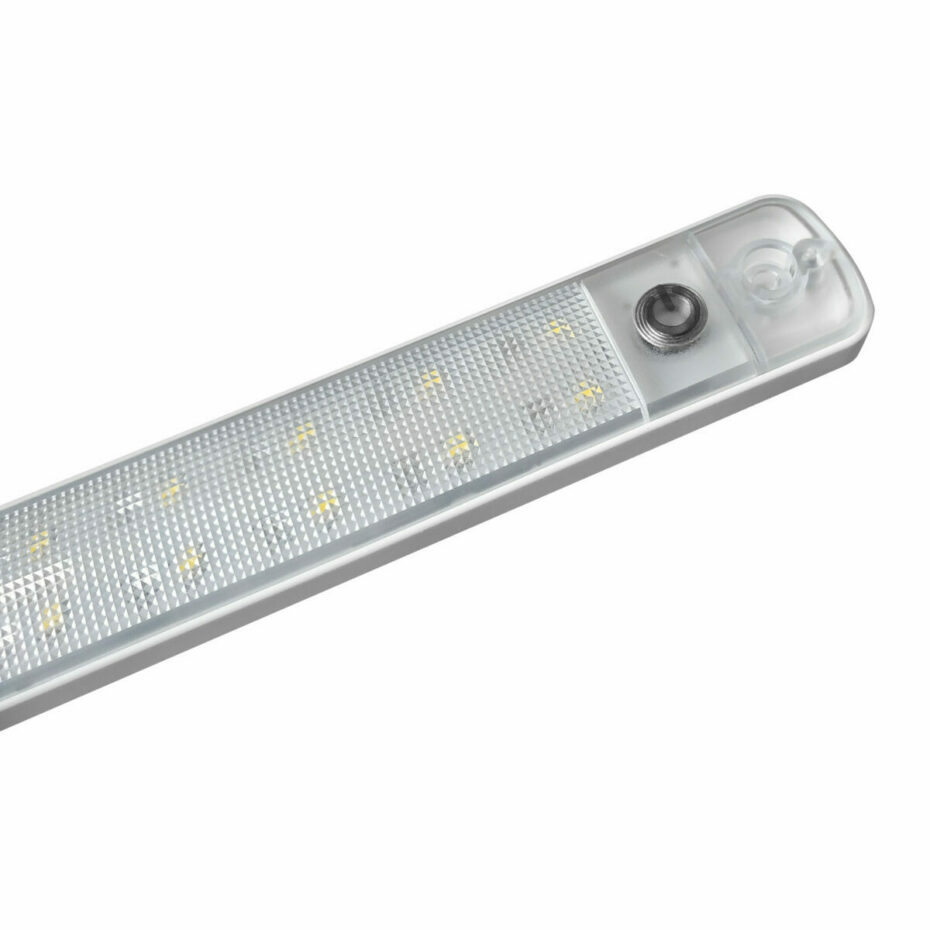 White 12–28V Interior Canopy White LED Light with Touch Switch